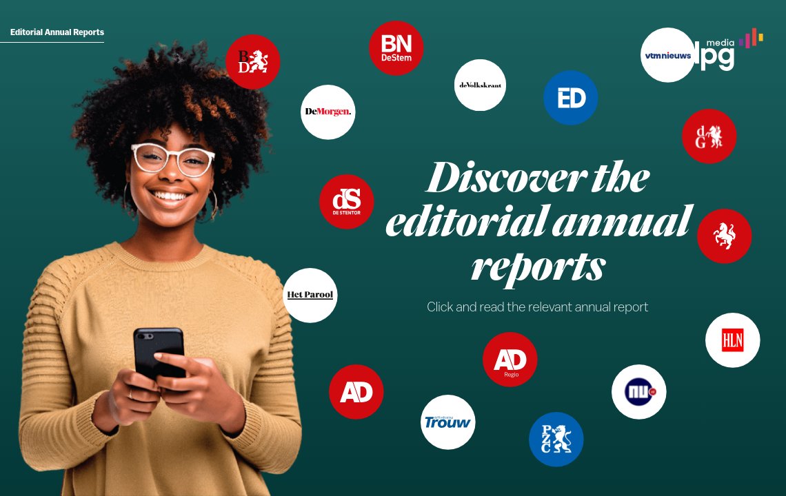 Discover the journalistic annual reports - DPG Media Annual Editorial Report 2024